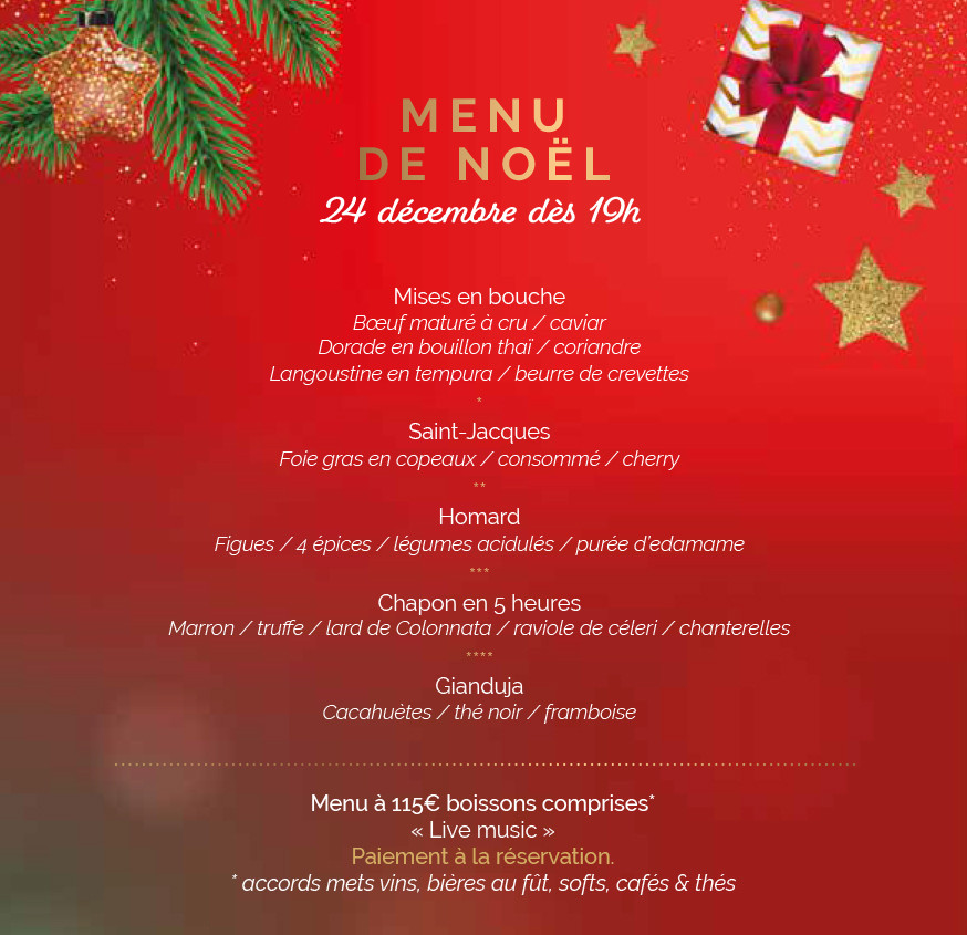 Christmas dinner à la carte · Van der Valk